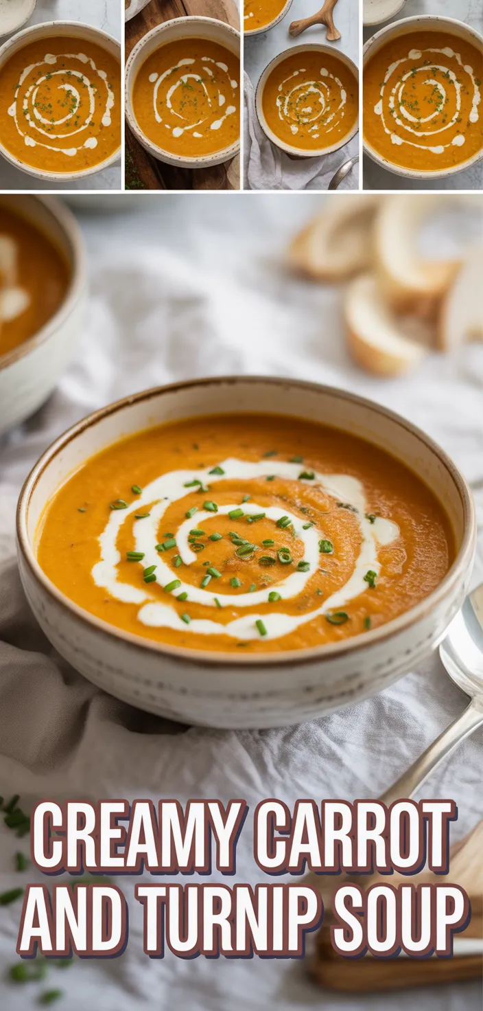 Creamy Carrot And Turnip Soup Recipe - Paris Plates