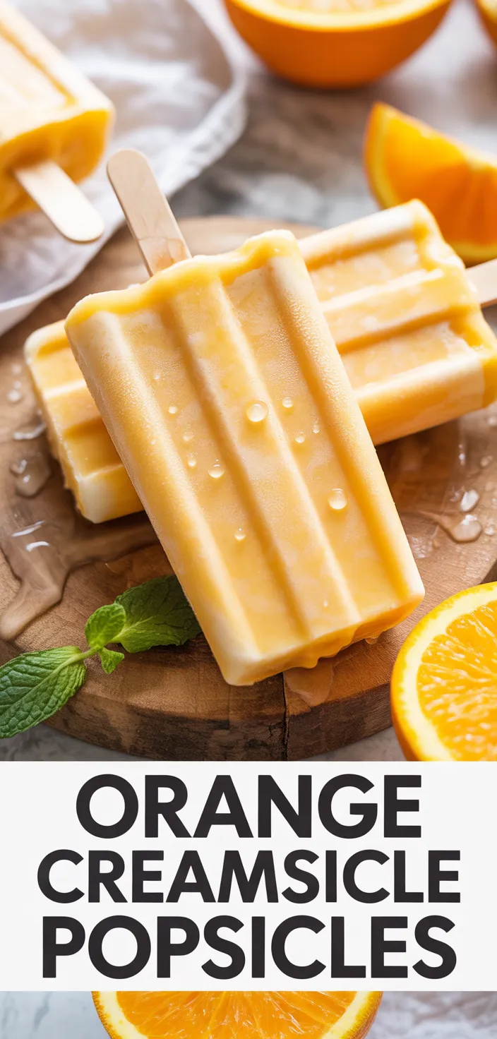 Orange Creamsicle Popsicles Recipe - Paris Plates