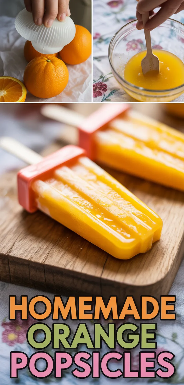 Homemade Orange Popsicles Recipe - Paris Plates