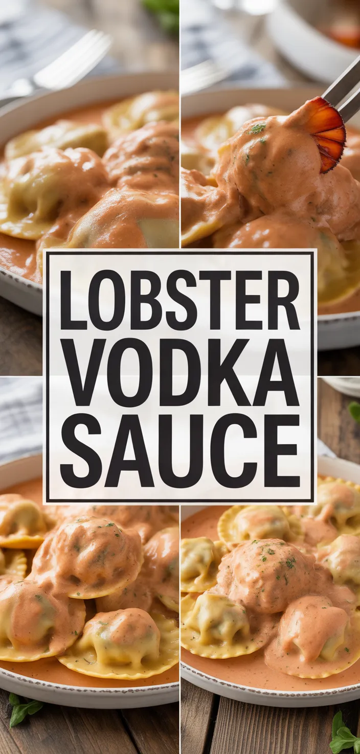 Lobster Ravioli With Vodka Cream Sauce Recipe - Paris Plates