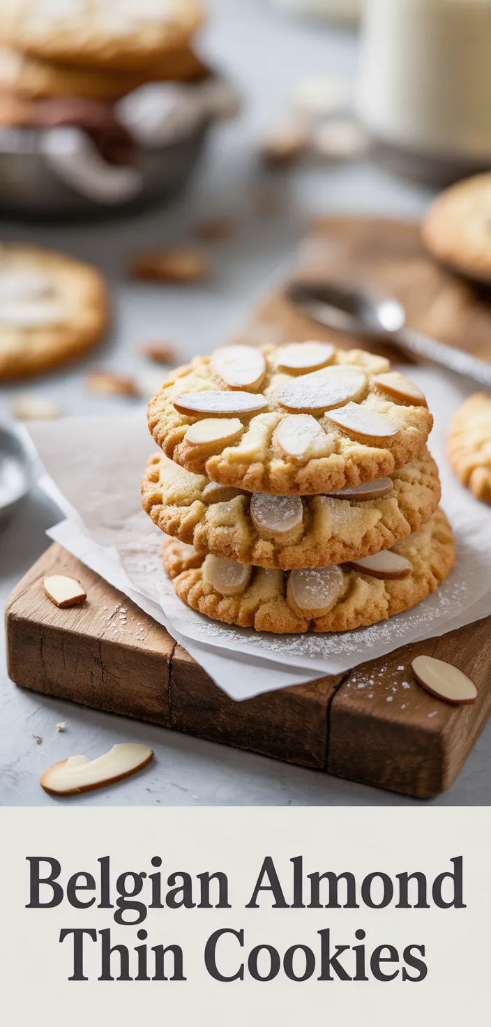 Belgian Almond Thin Cookies Recipe - Paris Plates
