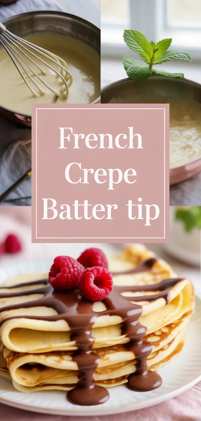 Basic French Crepe Recipe & Secret Batter Tip - Paris Plates