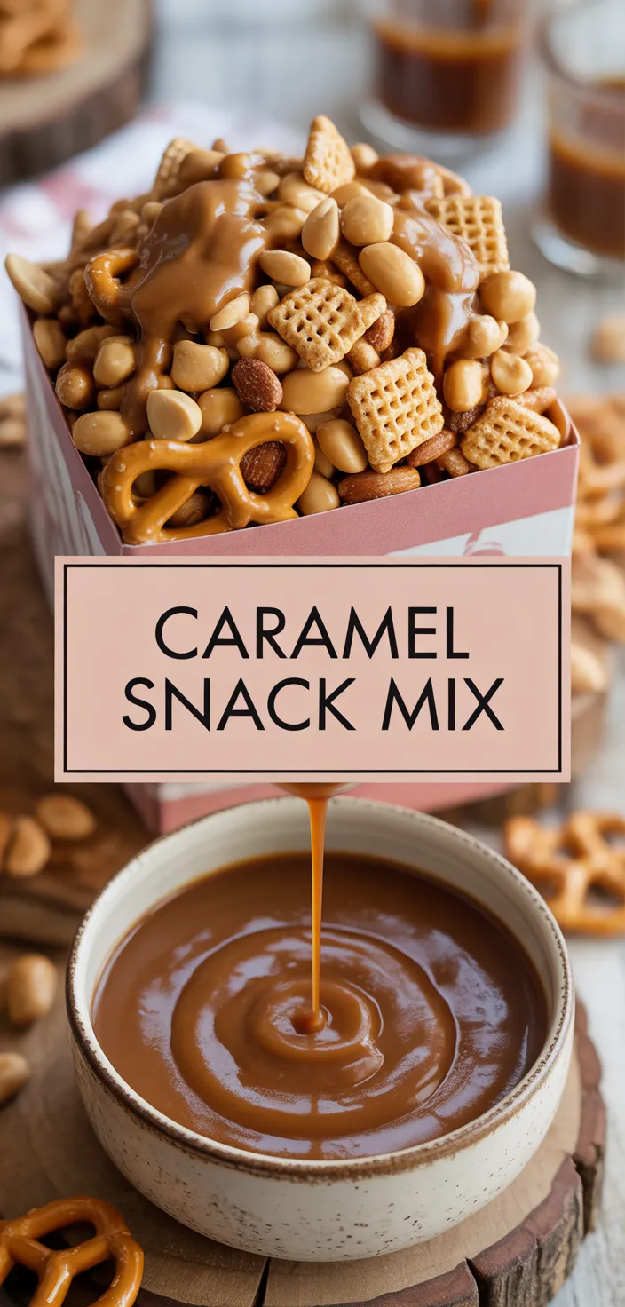 Caramel Snack Mix Recipe - Paris Plates