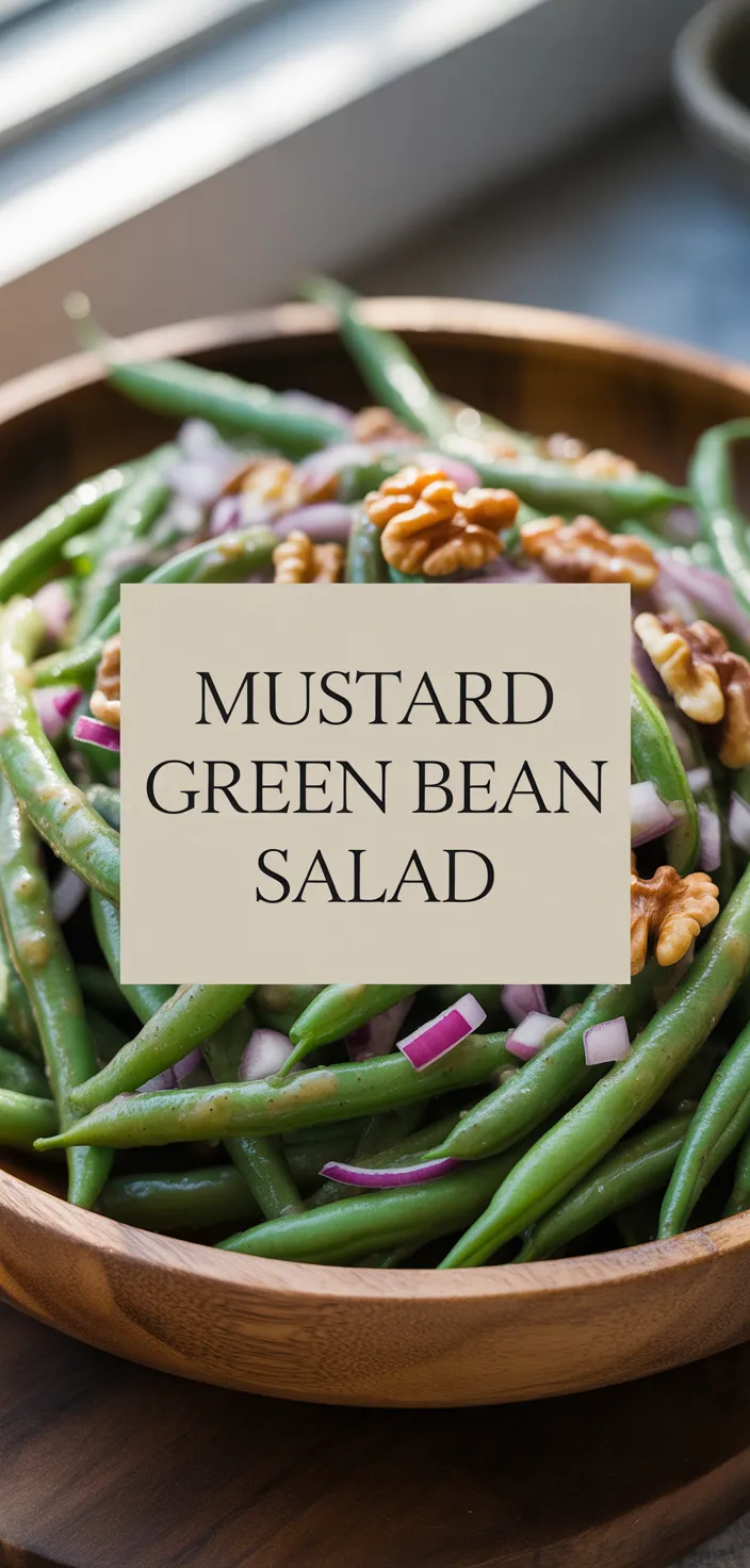 Green Bean Salad With Mustard Vinaigrette Recipe - Paris Plates