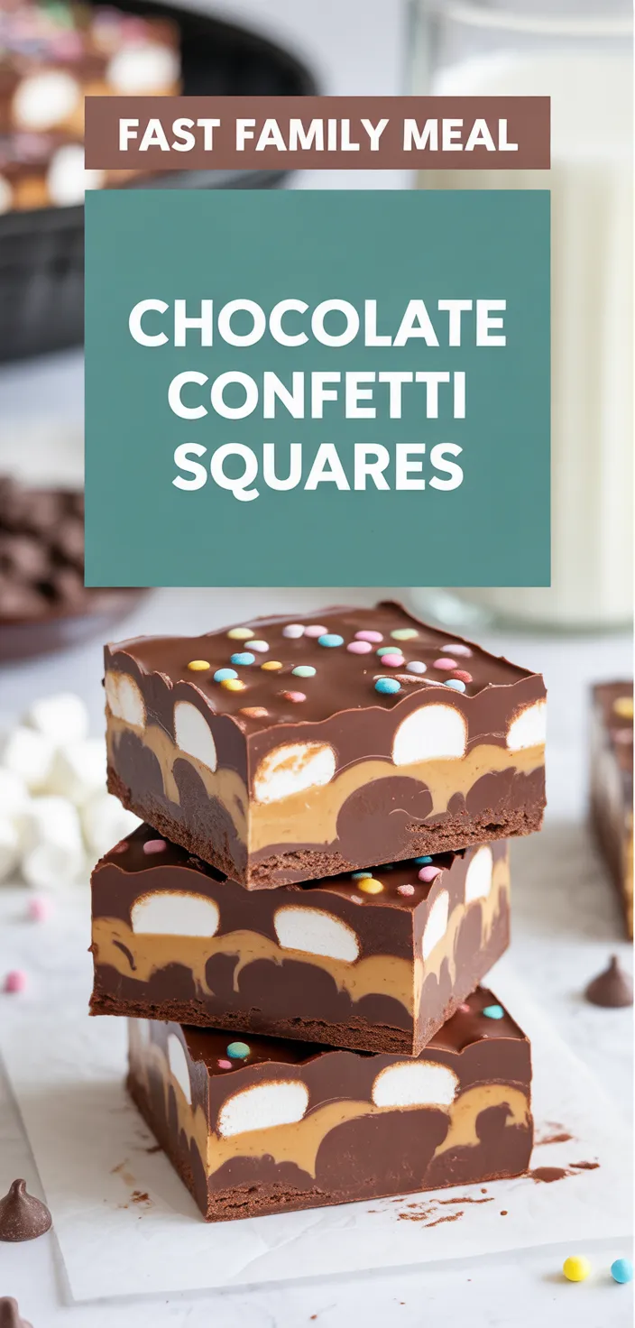 Chocolate Confetti Squares Recipe - Paris Plates