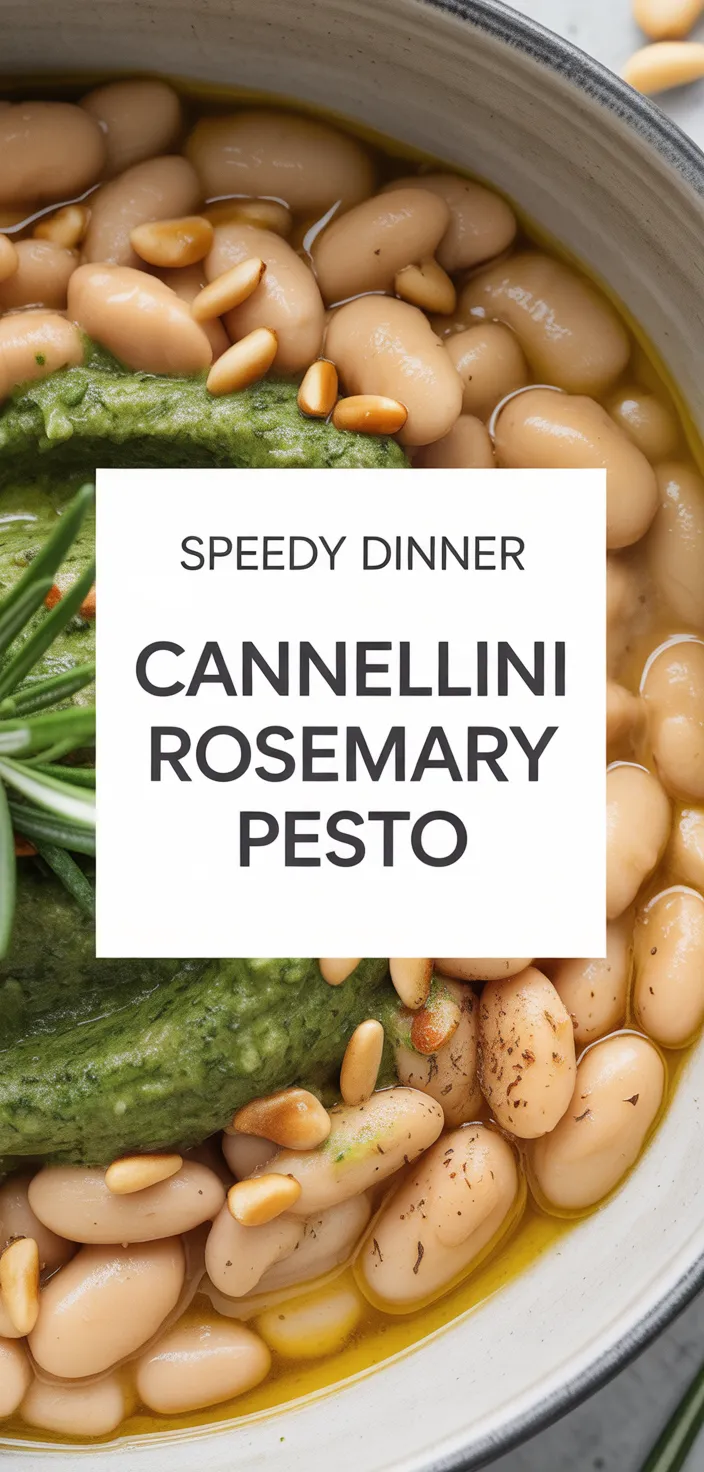 Creamy Cannellini Beans With Rosemary Pesto Recipe - Paris Plates