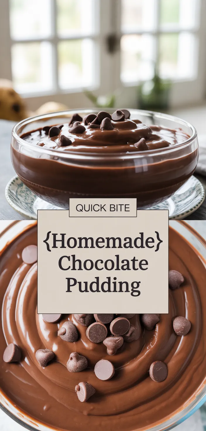 {Homemade} Chocolate Pudding Recipe - Paris Plates